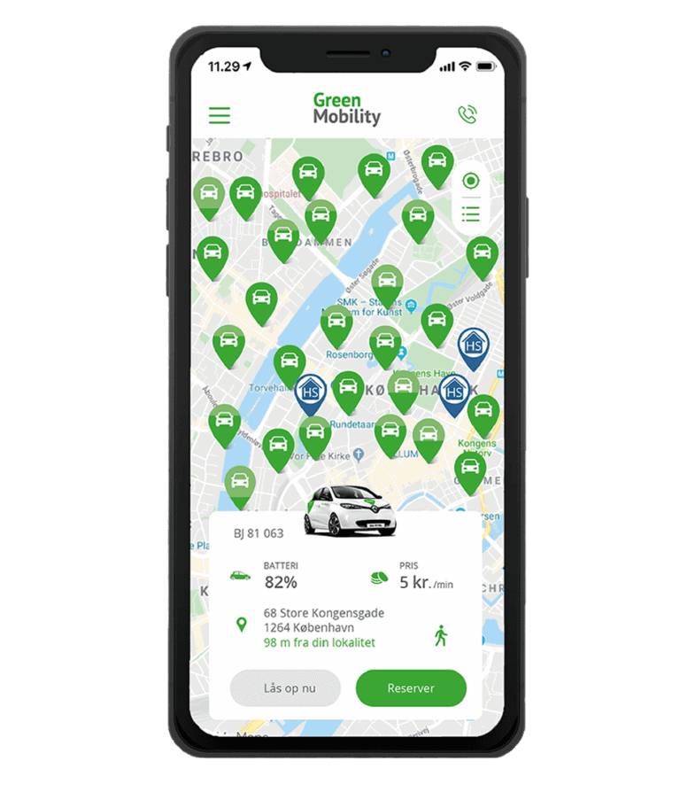 Kom nemt i gang med GreenMobility - GreenMobility